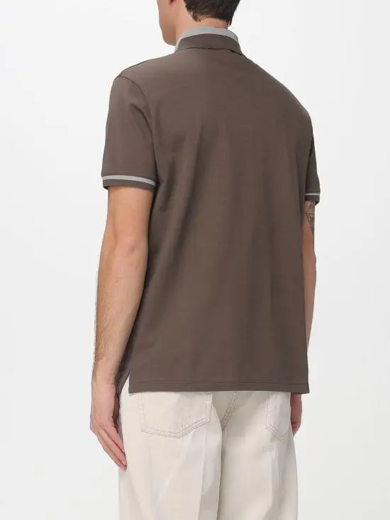 Emporio Armani Logo-detailed Short-sleeved Polo Shirt