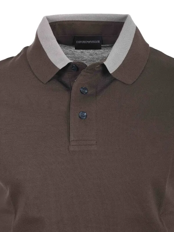 Emporio Armani Logo-detailed Short-sleeved Polo Shirt