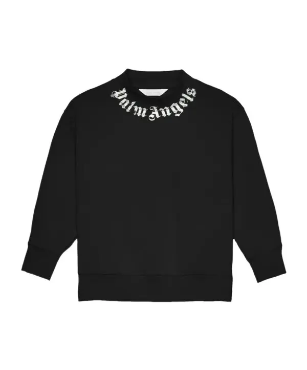 Palm Angels キッズ ロゴ プリント クルーネック スウェットシャツ