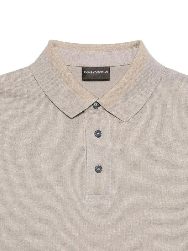 Emporio Armani Logo-detailed Short-sleeved Polo Shirt