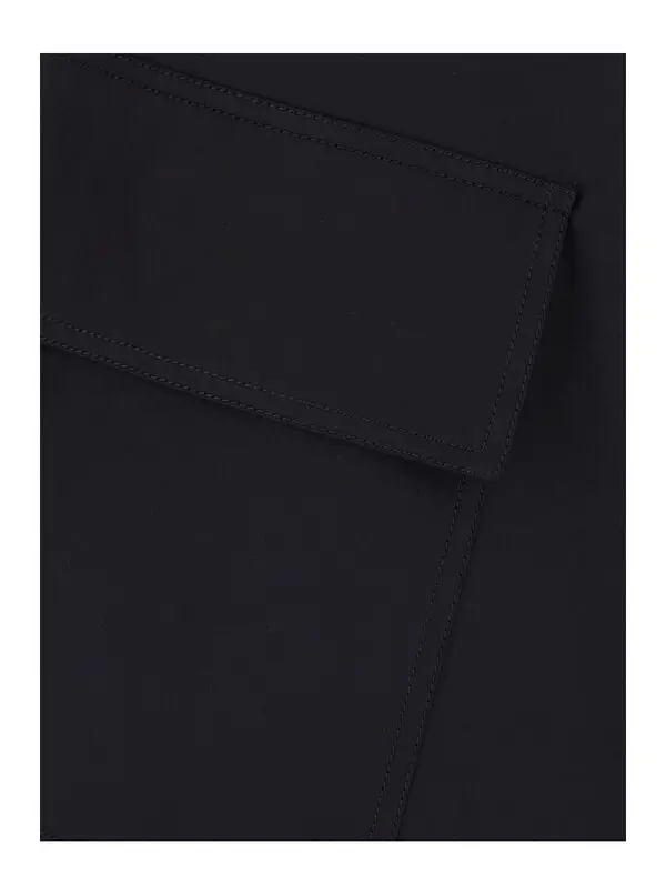 Bottega Veneta Compact Toile Skirt - Double Black