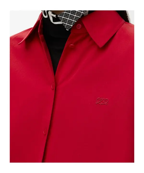 Loewe Short Sleeve Trapeze Shirt - Red