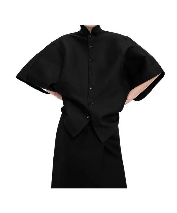 Bottega Veneta Raglan Sleeve Shirt - Double Black