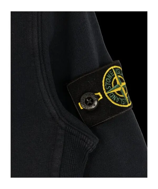 Stone Island Sweatshirt With A Detachable Patch On The Sleeve