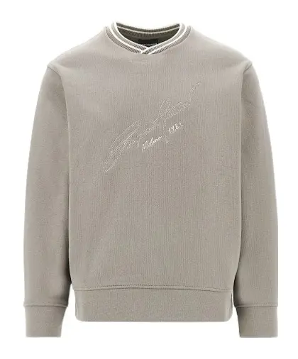 Emporio Armani Signature V-neck Sweatshirt - Grey