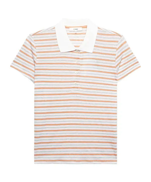 FRAME Striped Polo Top - No