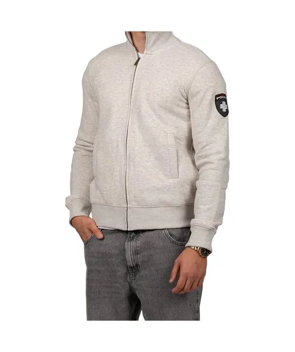 PODHIO Zip Appliqué Sweatshirt