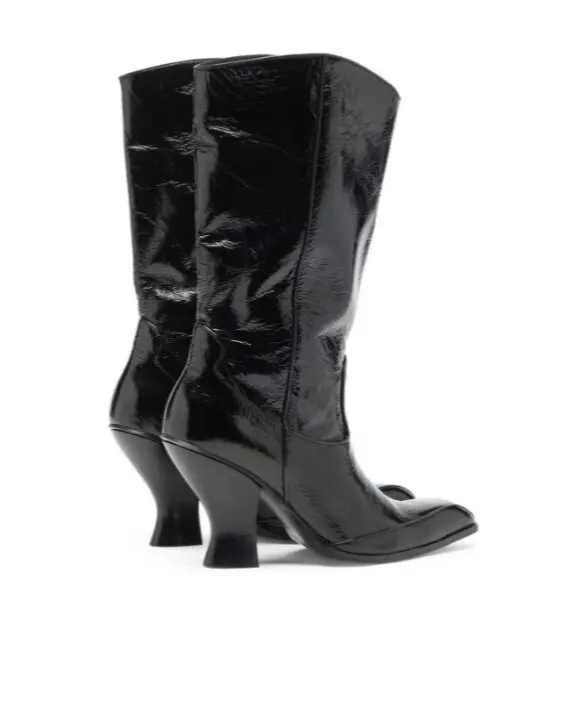 DIESEL® D-luffy Patent Leather Boots