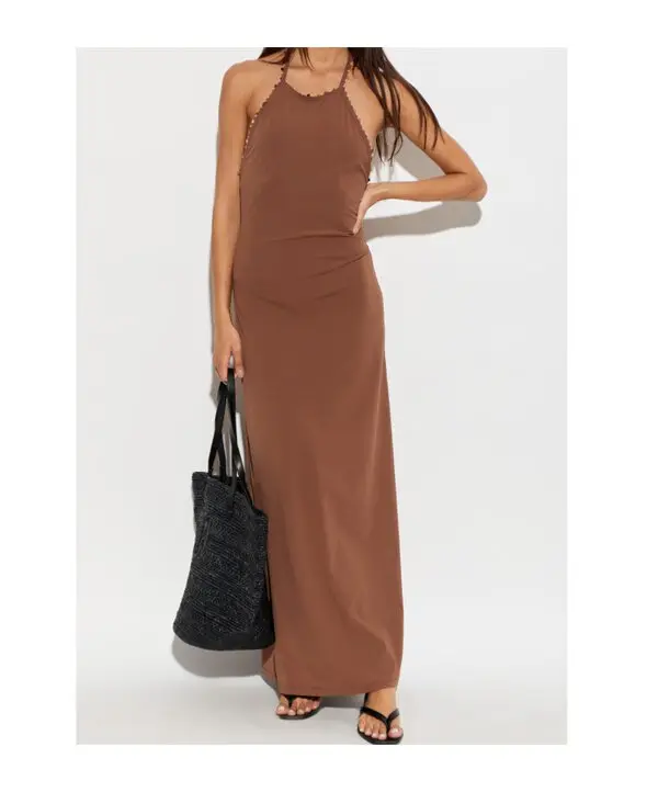Christopher Esber Beach Quartz Halterneck Long Dress