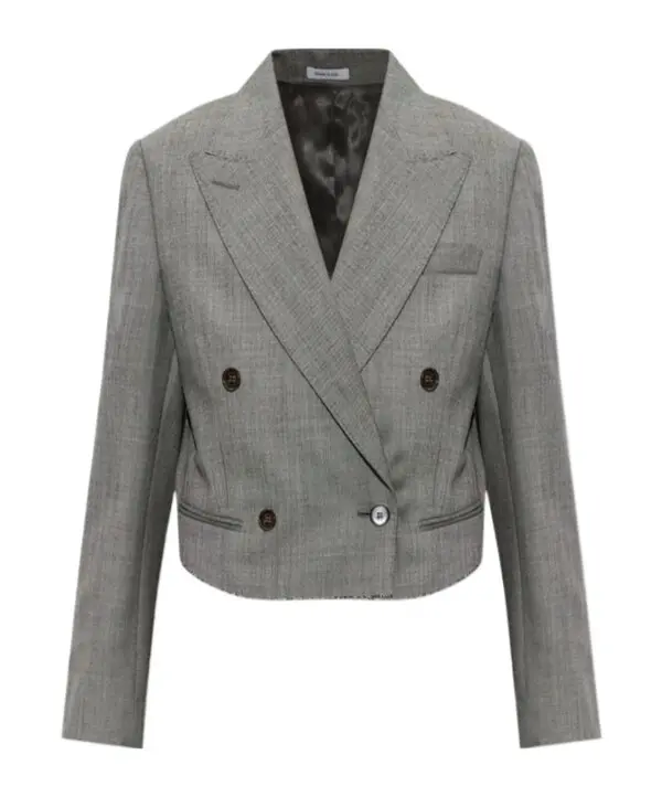 Alexander McQueen Double-breasted Cropped Blazer