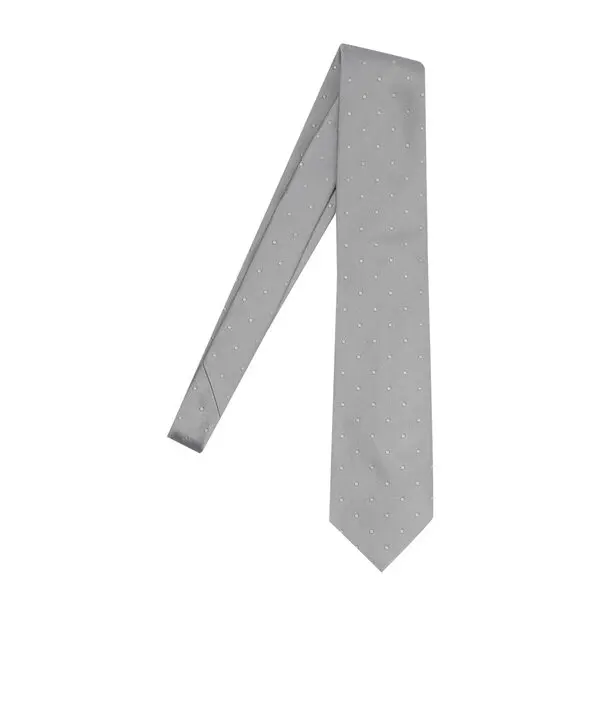 TOM FORD Polka-dot Tie - Gray