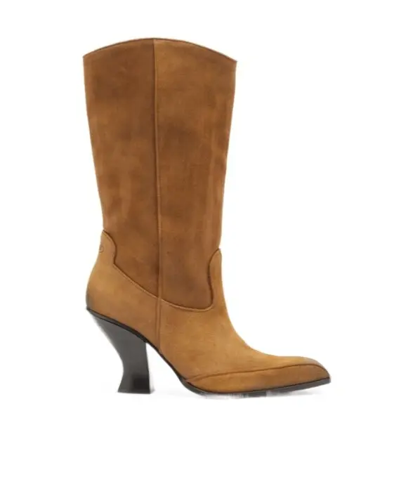 DIESEL® D-luffy Square-toe Suede Boots