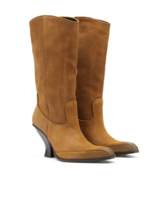 DIESEL® D-luffy Square-toe Suede Boots
