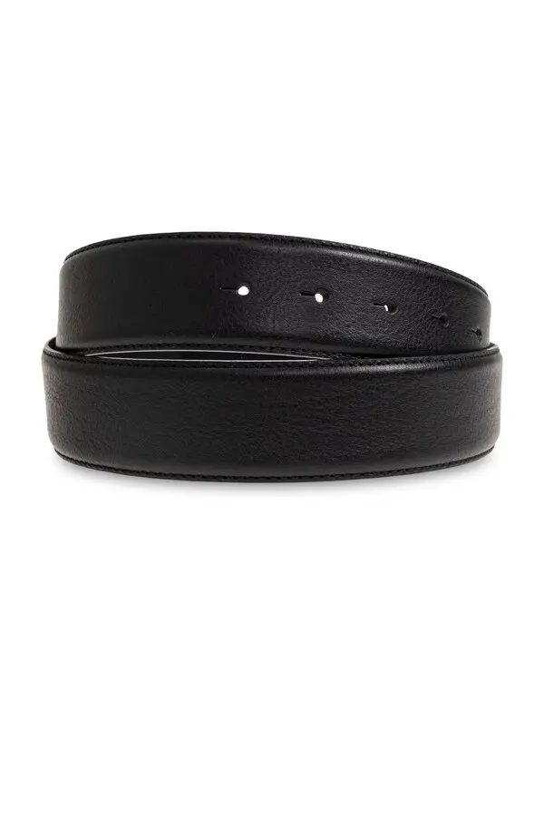 DIESEL® Oval D Logo Leather Belt