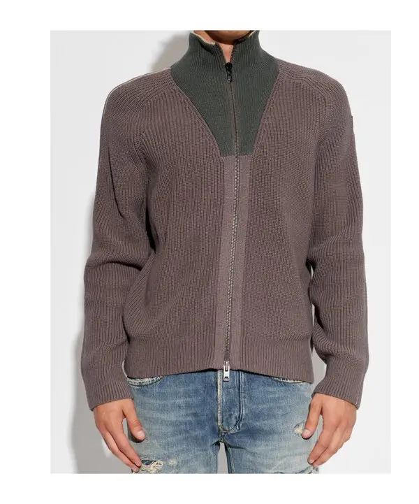 DIESEL® Long-sleeved Zip-up Cardigan