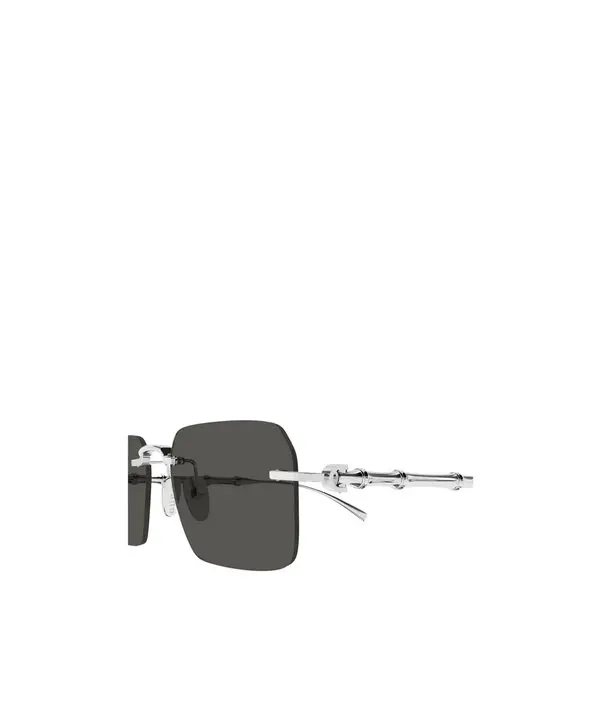 Gucci Rimless Rectangular Sunglasses - Silver