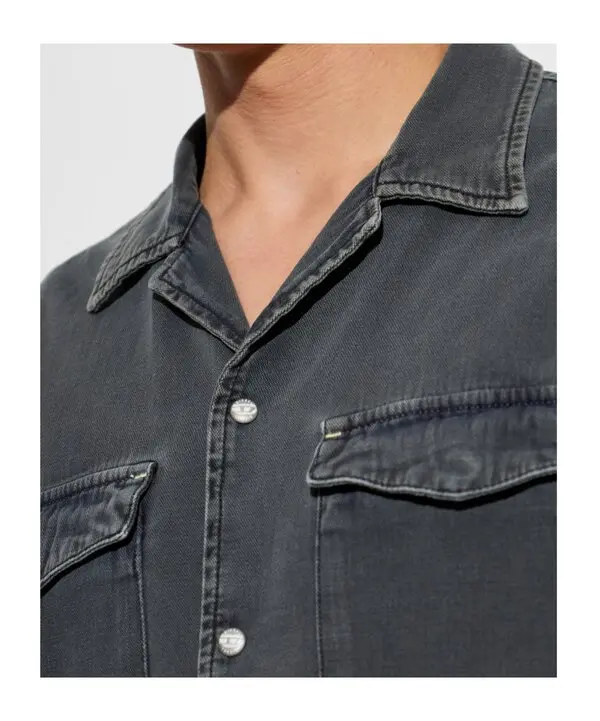 DIESEL® Short-sleeve Denim Shirt