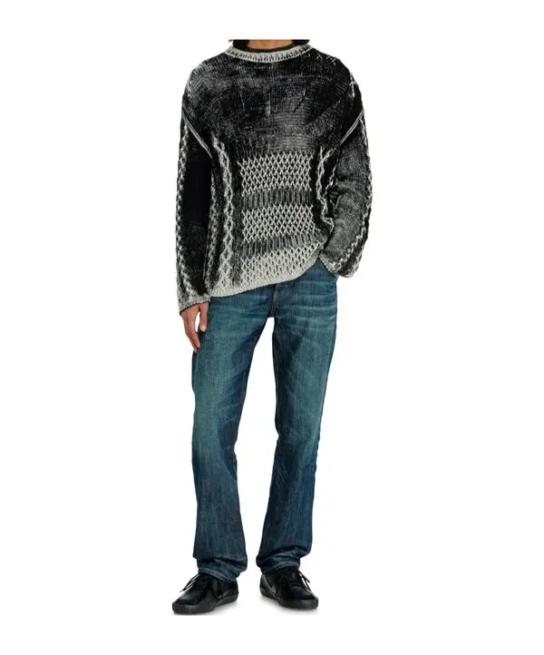 DIESEL® Oval D Cable-knit Sweater