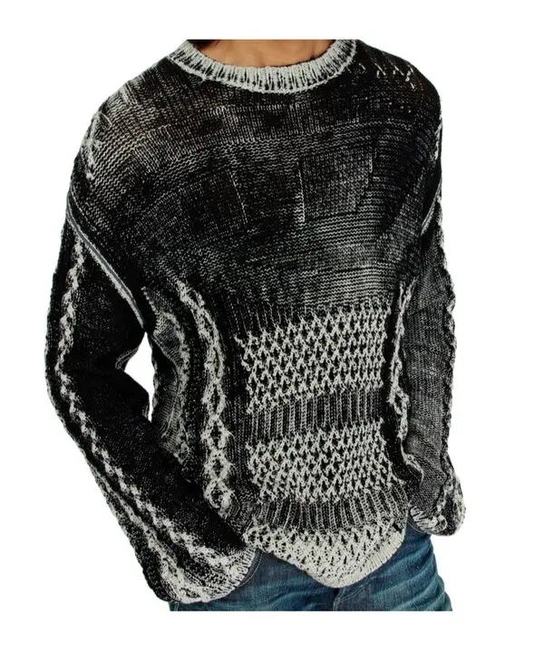 DIESEL® Oval D Cable-knit Sweater