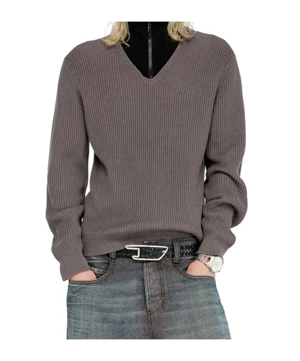 DIESEL® Half-zip Sweater With Layered Neckline