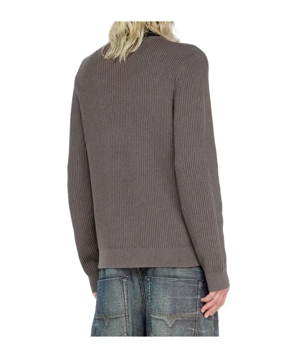 DIESEL® Half-zip Sweater With Layered Neckline