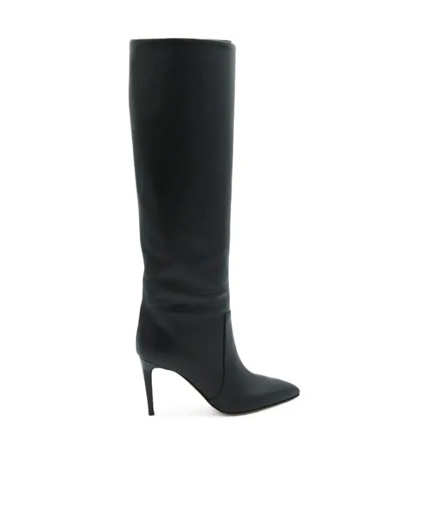 Paris Texas Pointed Toe Stiletto Boots - Black