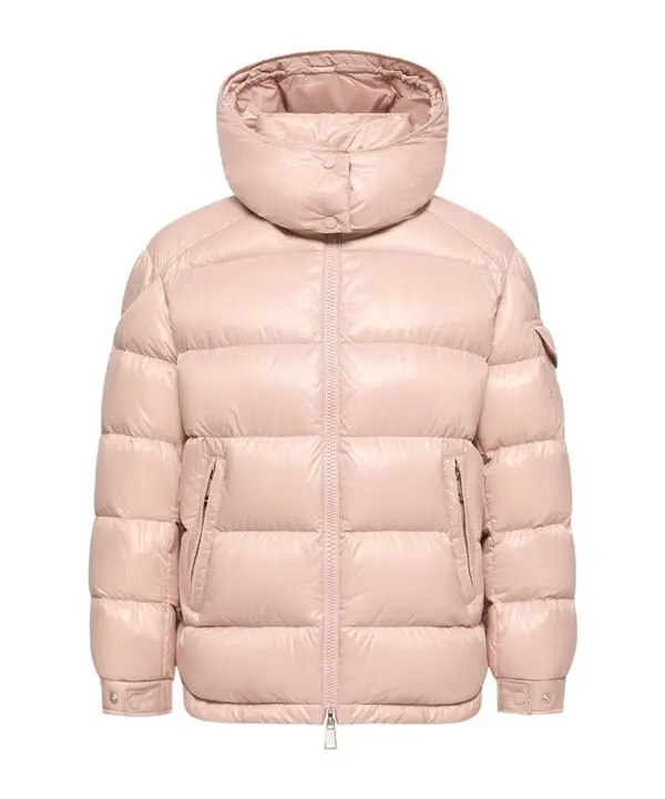 Moncler Maire Hooded Short Down Jacket - Pink