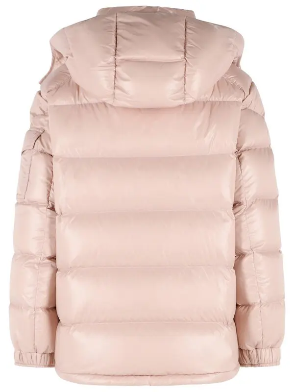 Moncler Maire Hooded Short Down Jacket - Pink
