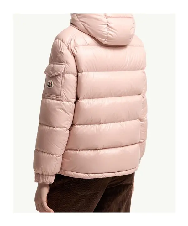 Moncler Maire Hooded Short Down Jacket - Pink
