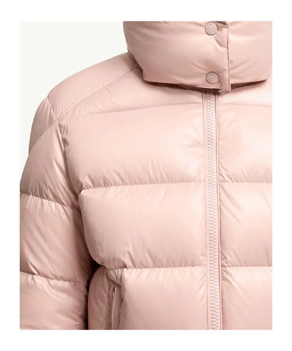 Moncler Maire Hooded Short Down Jacket - Pink