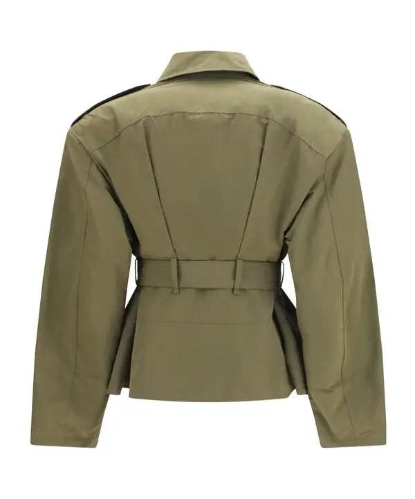 Alexander McQueen Cropped Belted Jacket - No
