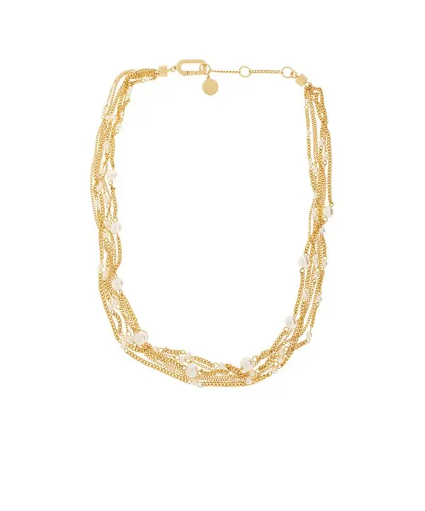 ALLSAINTS Multi-strand Glass Pearl Necklace - No
