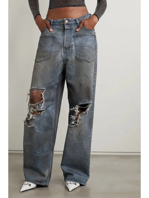 Balenciaga Patched Pockets Baggy Jeans