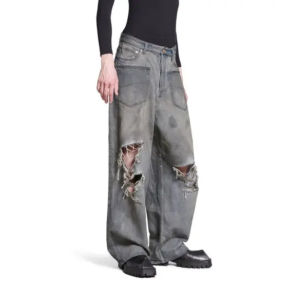 Balenciaga Patched Pockets Baggy Jeans