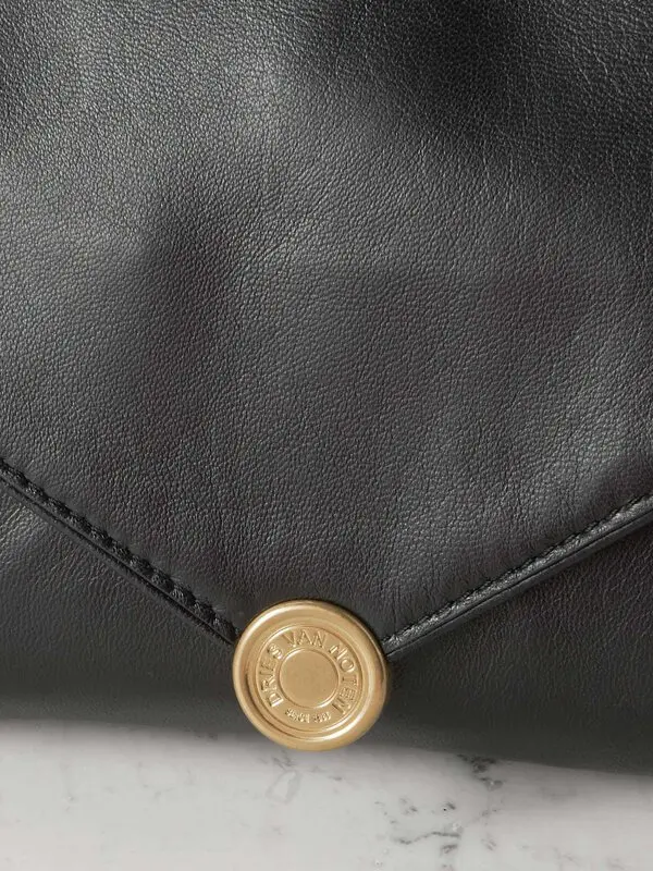 Dries Van Noten Textured-leather Clutch