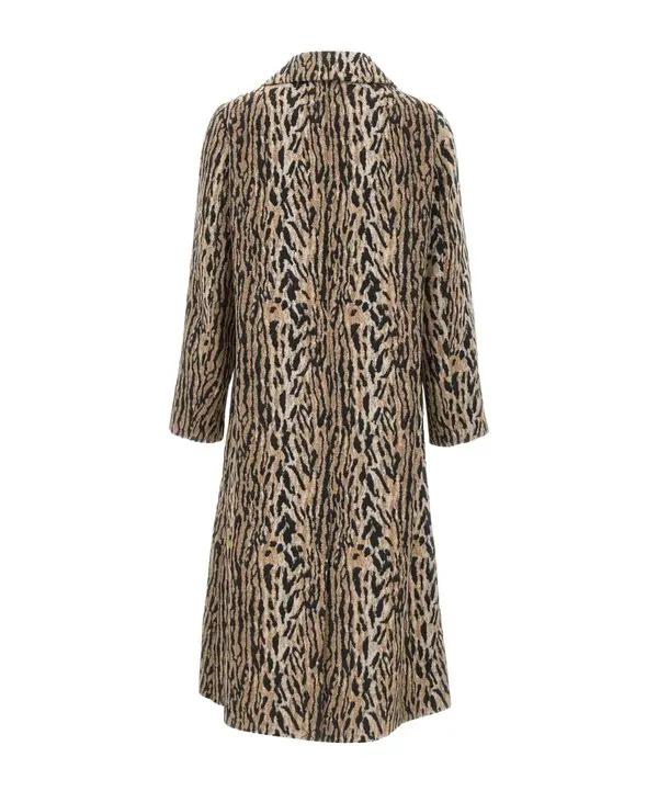 Rixo Milly Leopard Print Coat