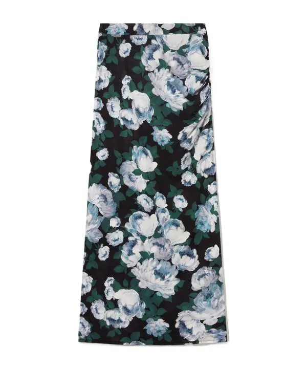 Stella McCartney Floral Mesh Midi Skirt - Multicolour