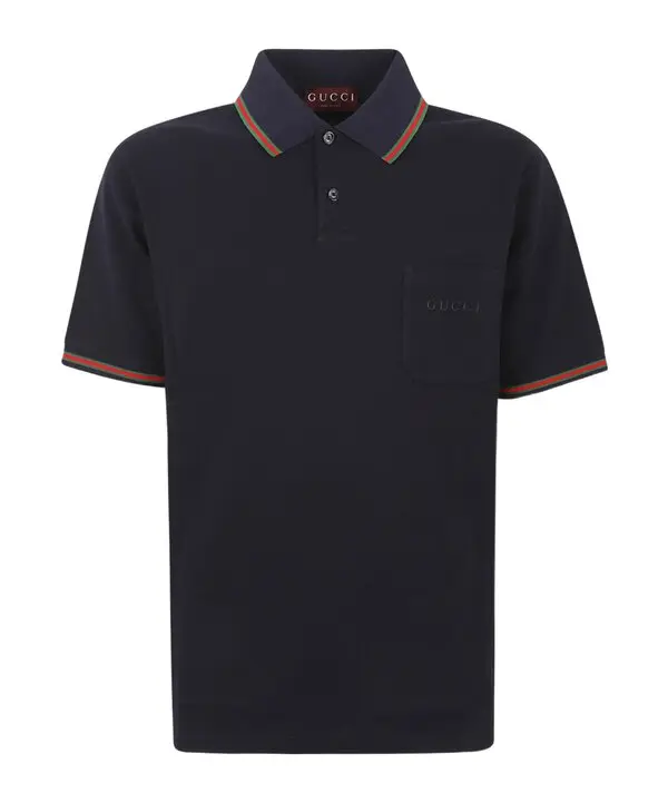 Gucci Chest-pocket Polo Shirt