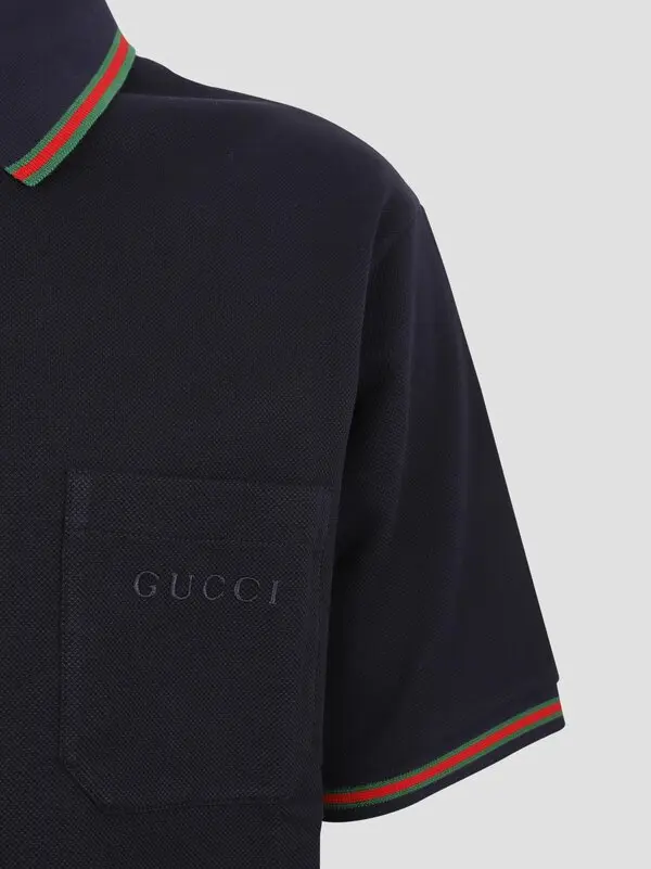 Gucci Chest-pocket Polo Shirt