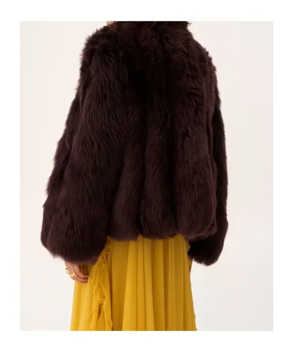 Chloé Oversized Shearling Short Coat