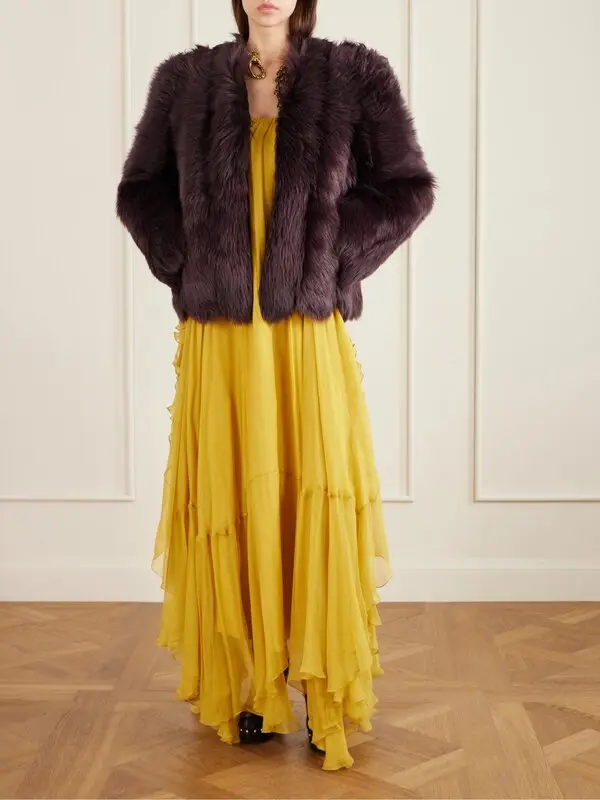 Chloé Oversized Shearling Short Coat