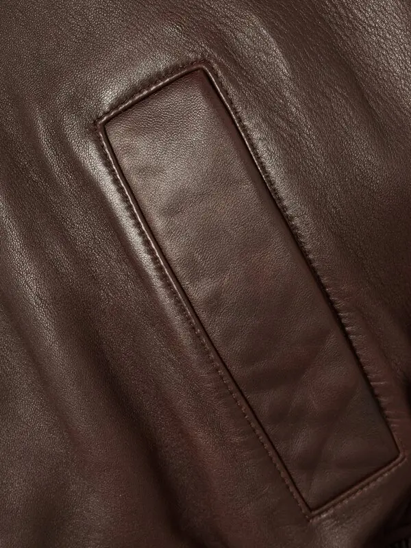 Polo Ralph Lauren High Neck Zip-up Jacket - Brown