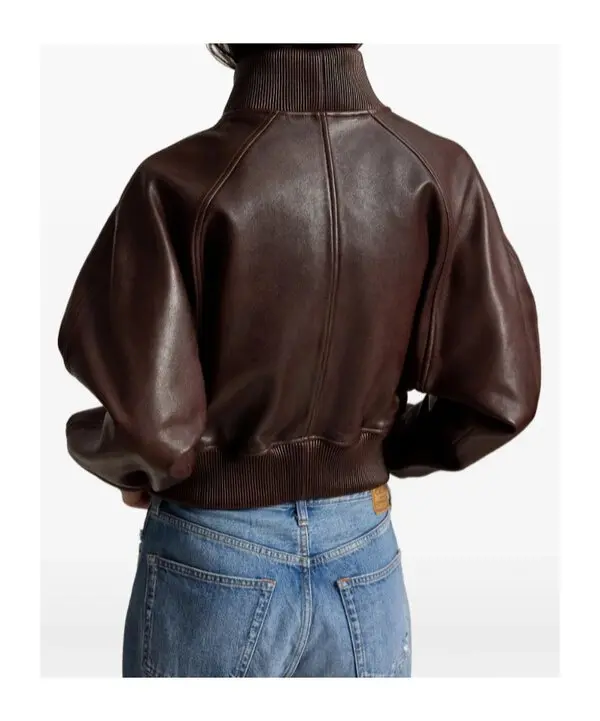 Polo Ralph Lauren High Neck Zip-up Jacket - Brown