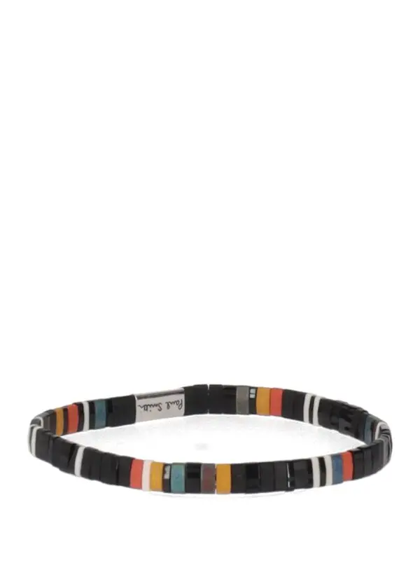 Paul Smith Beaded Bracelet With Multi-color Stripes