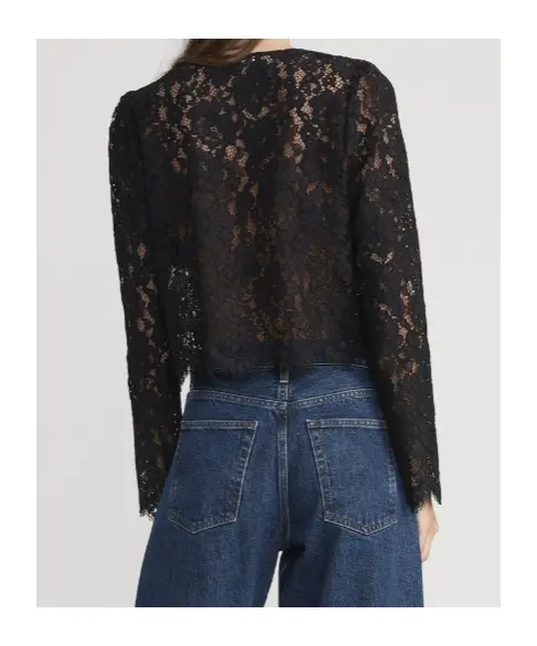 FRAME Lace Buttoned Shirt
