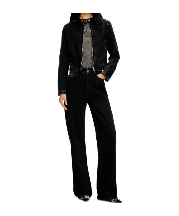 DIESEL® De Mornin Fitted Denim Jacket - Black