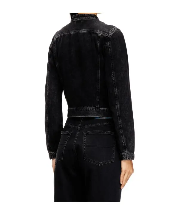 DIESEL® De Mornin Fitted Denim Jacket - Black