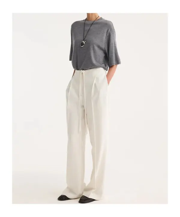 RÓHE Short-sleeved Oversized Crew-neck T-shirt