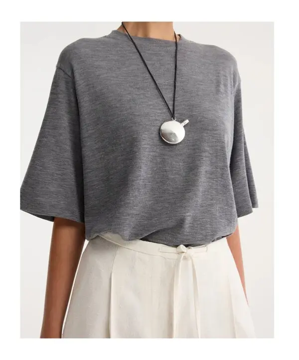 RÓHE Short-sleeved Oversized Crew-neck T-shirt