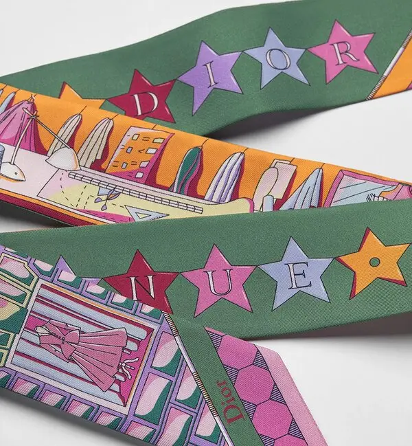Dior Printed Twilly Scarf